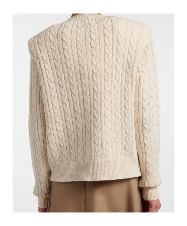RÓHE Cable-knit Cotton And Wool Cardigan