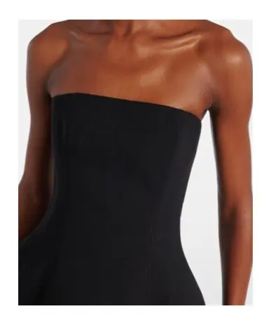 Solace Ada Strapless Crepe Midi Dress