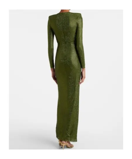 SELF-PORTRAIT Embellished Chain Detail Jersey Gown