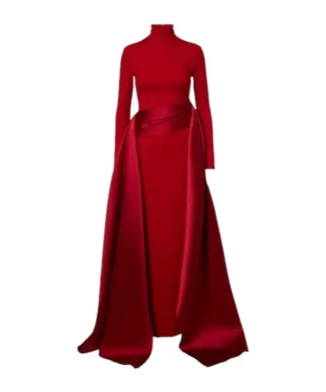 Solace Olivia Satin-trimmed Gown