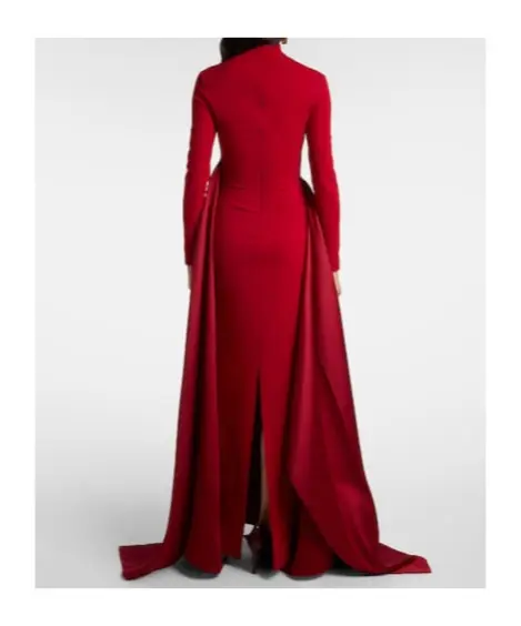Solace Olivia Satin-trimmed Gown