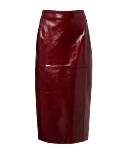 Sportmax Leather Pencil Skirt