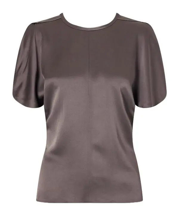Victoria Beckham Bella's Draped Satin Shirt
