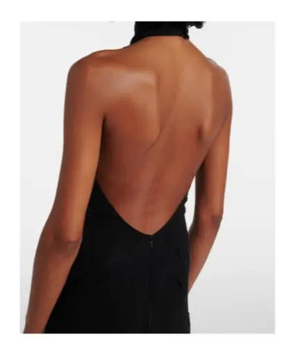 Blumarine Embellished Georgette And Lace Maxi Dress