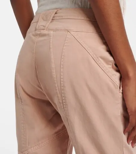 Blumarine Cotton Canvas Flared Pants
