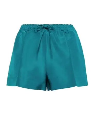 Valentino Garavani High-rise Silk Faille Shorts