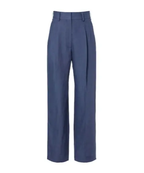 BLAZÉ MILANO Fox Linen Straight Pants