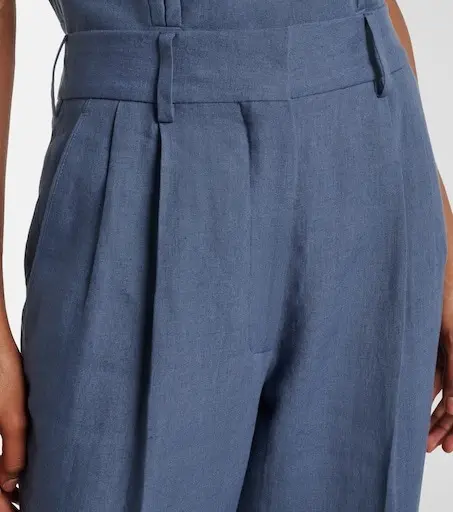 BLAZÉ MILANO Fox Linen Straight Pants