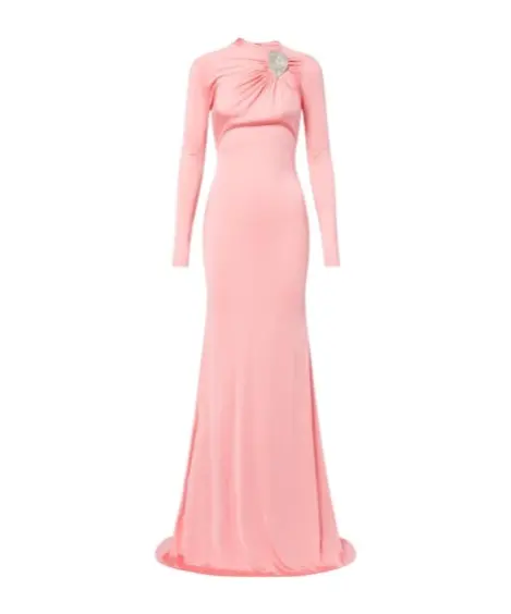 David Koma Embellished Satin Gown