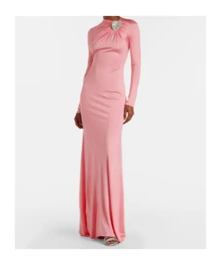 David Koma Embellished Satin Gown