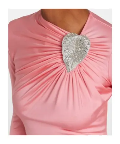 David Koma Embellished Satin Gown