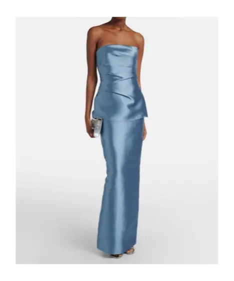 Solace Lucille Strapless Satin Gown