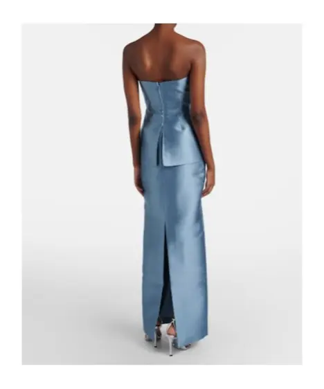 Solace Lucille Strapless Satin Gown