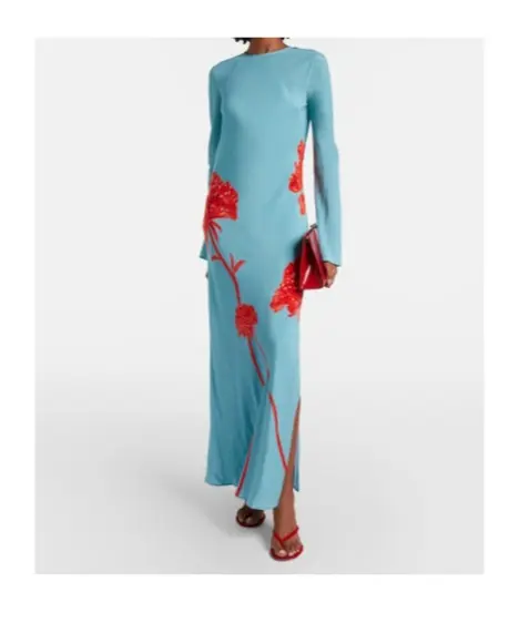 SIR. Amelie Floral Silk Crepe De Chine Maxi Dress