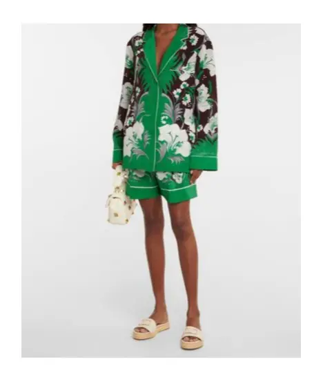 Valentino Garavani Printed Silk Shorts