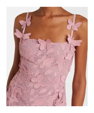 Blumarine Embroidered Lace Maxi Dress