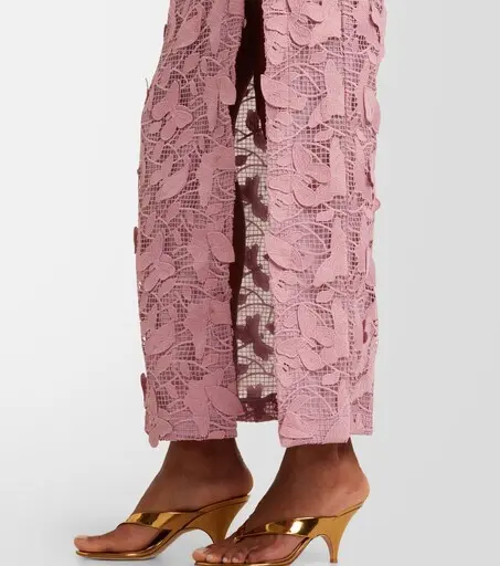 Blumarine Embroidered Lace Maxi Dress