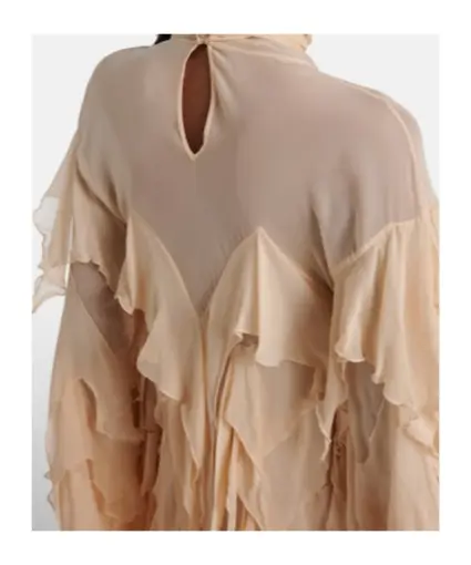 Blumarine Ruffled Scarf-detail Georgette Blouse