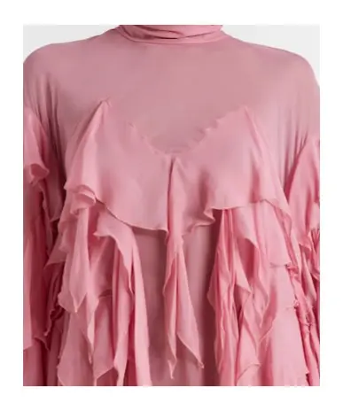Blumarine Tiered Chiffon Minidress