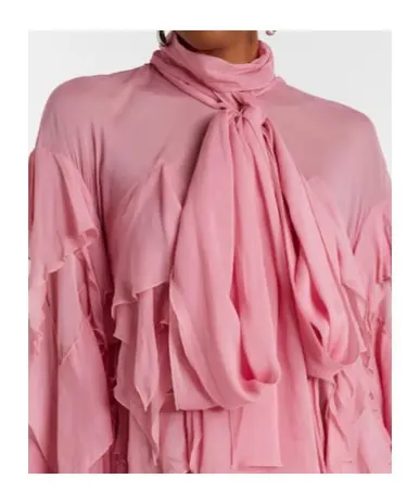 Blumarine Tiered Chiffon Minidress