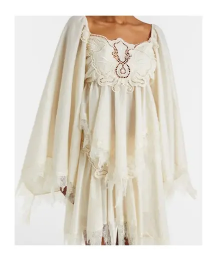Blumarine Embroidered Lace-trimmed Blouse