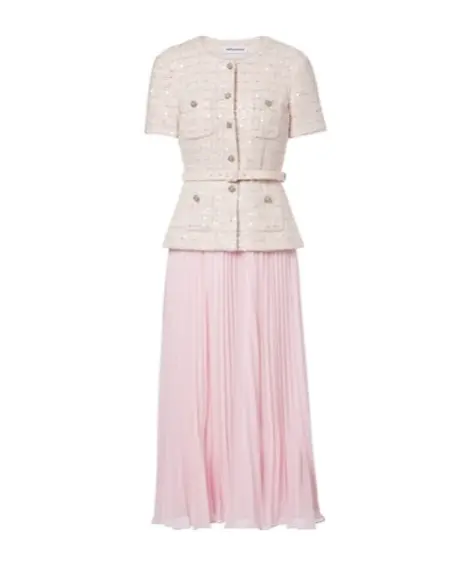 SELF-PORTRAIT Embellished Midi Dress
