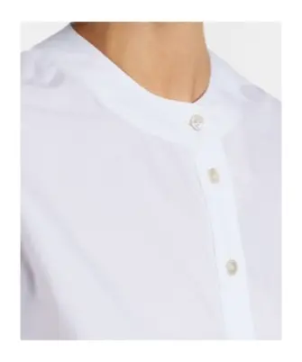 Veronica Beard Aleck Embroidered Cotton Shirt
