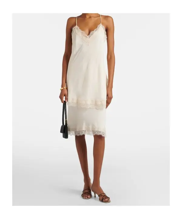 RÓHE Lace-trimmed Midi Skirt