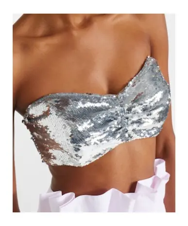 Simone Rocha Sequined Bandeau Top