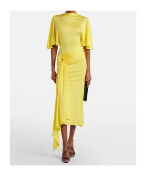 David Koma Floral-appliqué Jersey Cocktail Dress