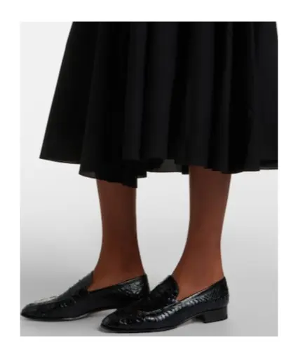 Junya Watanabe Asymmetric Lace-trimmed Midi Dress