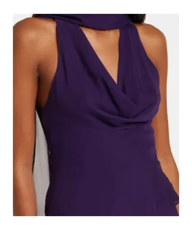 DE LA VALI Diosa Draped Georgette Top