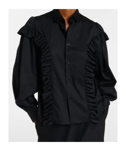 Comme Des Garçons Ruffled Cotton Shirt