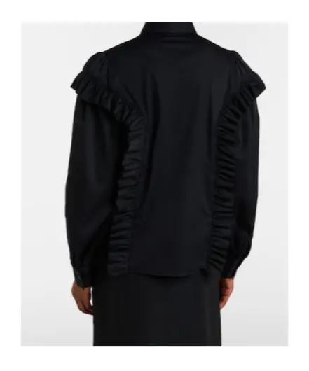 Comme Des Garçons Ruffled Cotton Shirt