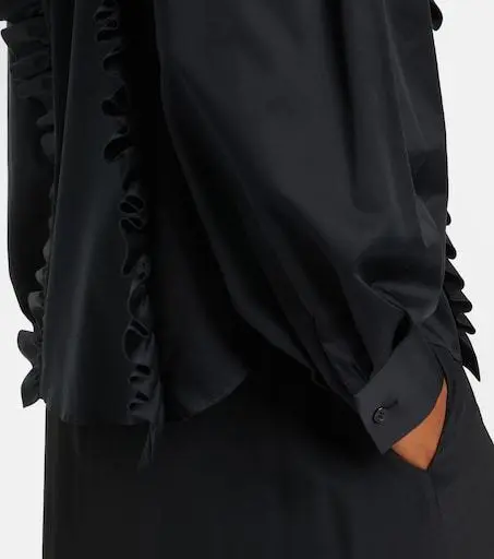 Comme Des Garçons Ruffled Cotton Shirt