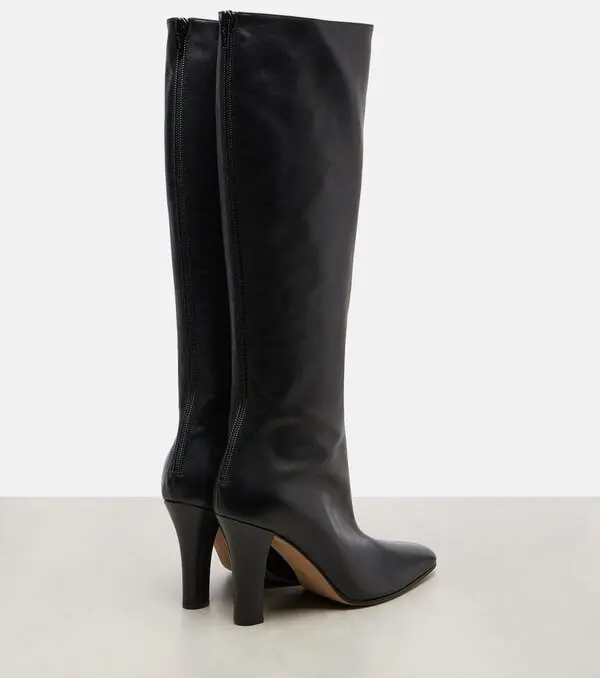 THE ROW Mona Leather Knee-high Boots