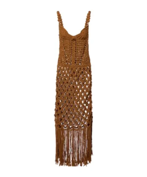 Balmain Crochet Cotton Maxi Dress
