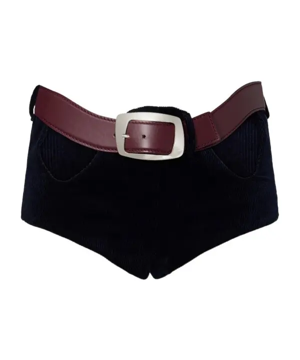 JEAN PAUL GAULTIER Cotton Corduroy Micro Shorts