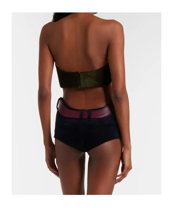 JEAN PAUL GAULTIER Cotton Corduroy Micro Shorts