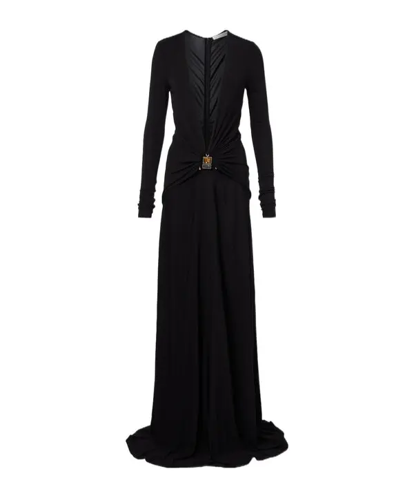 Christopher Esber Embellished Plunge Maxi Dress