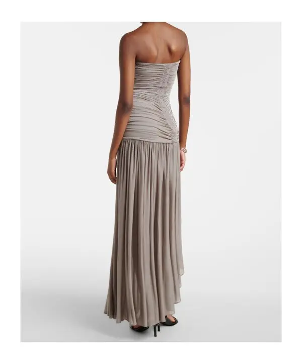Christopher Esber Ruched Asymmetric Midi Dress