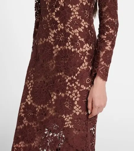 SELF-PORTRAIT Semi-sheer Lace Gown