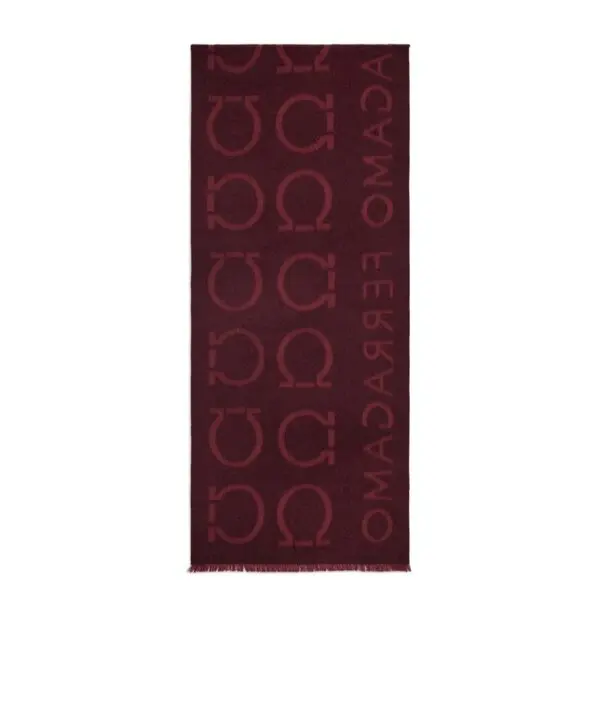FERRAGAMO Gancini Jacquard Scarf