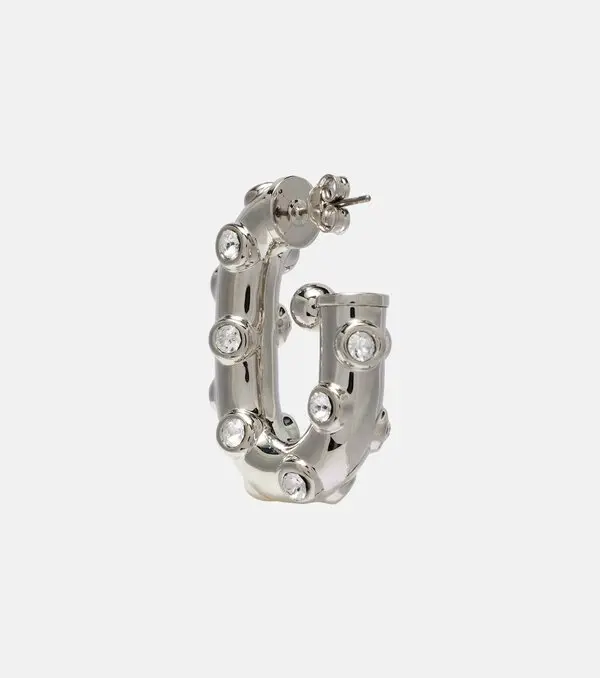 Rabanne Crystal-embellished Hoop Earrings
