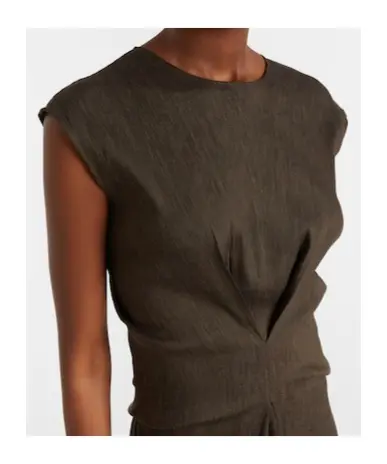 Proenza Schouler White Label Linen-blend A-line Midi Dress