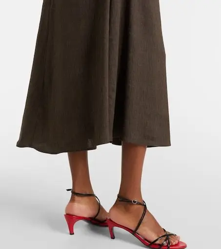 Proenza Schouler White Label Linen-blend A-line Midi Dress