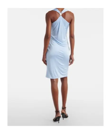 Versace Medusa '95 Ruched Jersey Minidress