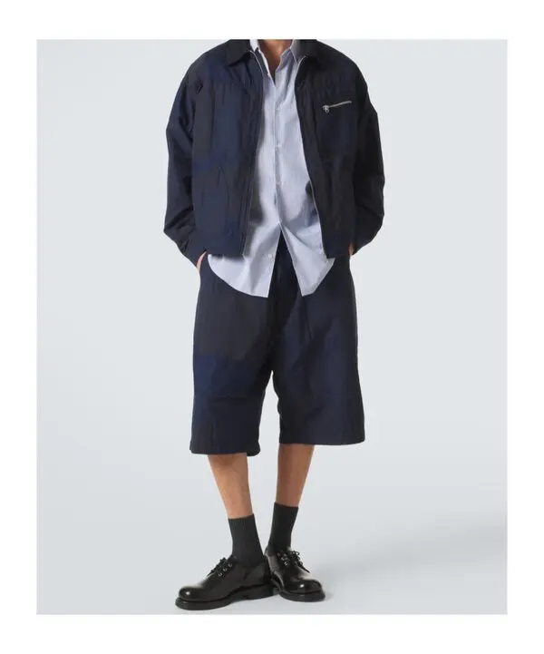 Comme Des Garçons Cotton-blend Bermuda Shorts