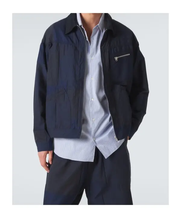 Comme Des Garçons Cotton Blend Long-sleeved Jacket