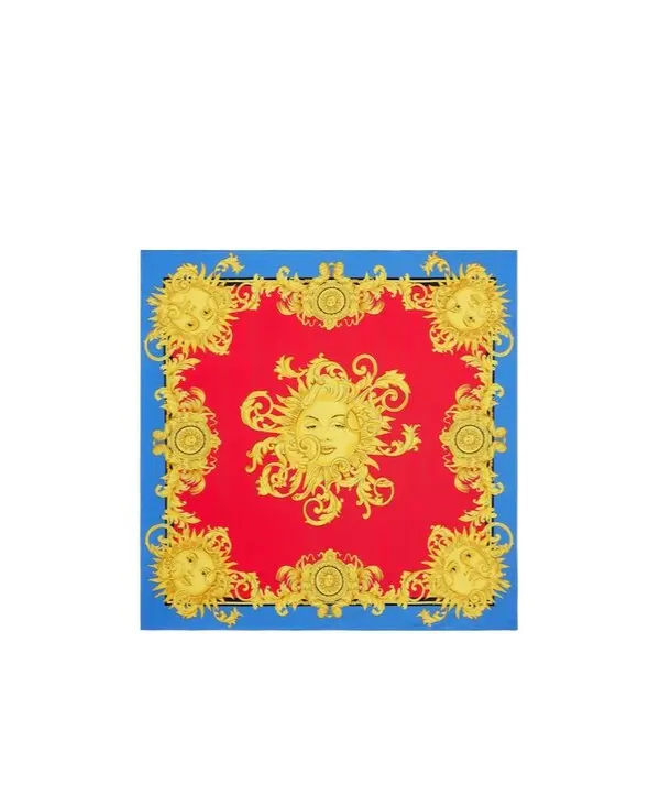 Versace Printed Silk Twill Scarf